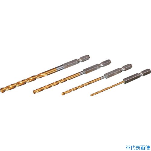 オレンジブック トラスコ中山　TRUSCOjinnoh ステンレスドリル(六角軸) TCH8.5 〔品番:TCH085〕[ 注番:3857386]特長●TIN（窒化チタン）コーティングで耐摩耗性を向上させ、食いつきの良い独自形状の刃先を採用...