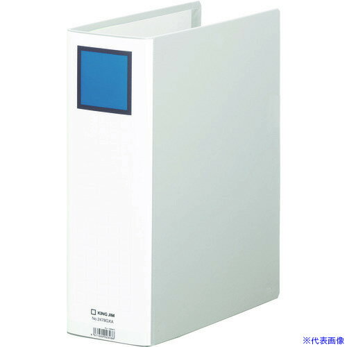 オレンジブック トラスコ中山　TRUSCOKING JIM キングファイル スーパードッチ＜脱・着＞イージー A4タテ型 グレー とじ厚80mm 800枚 扉紙無し 〔品番:2478GXAGY〕[ 注番:3859002]特長●左右どちらから...