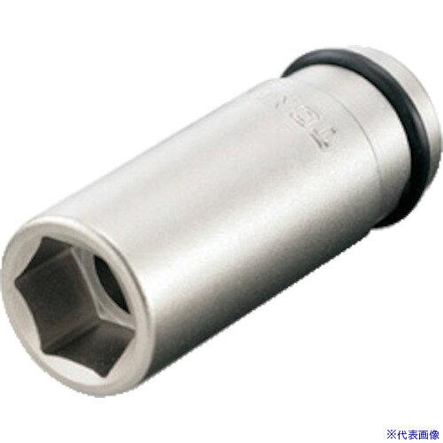 オレンジブック トラスコ中山　TRUSCOTONE インパクト用ロングソケット 差込角9.5mm 対辺寸法18mm 全長55mm 〔品番:3NV18L〕[ 注番:3875555]特長●外観品質と防錆力の向上を図った無電解メッキ仕様のインパク...