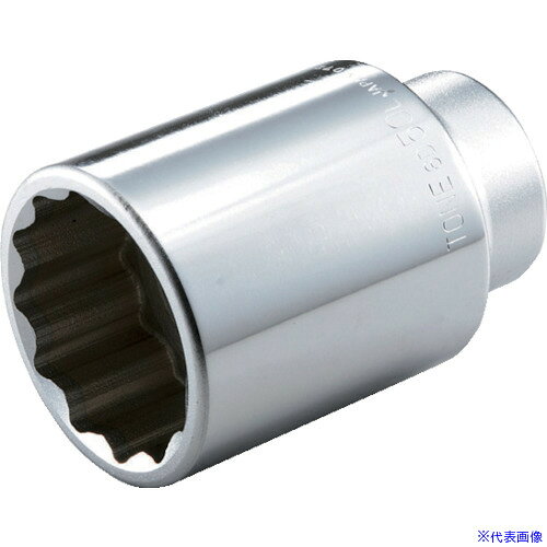オレンジブック トラスコ中山　TRUSCOTONE ディープソケット(12角) 55mm 〔品番:6D55L〕[ 注番:3876071]特長●ボルトが突き出したナットを回すのに最適です。●深い箇所のナットにも最適です。●12角は6角よりも、...