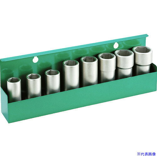 オレンジブック トラスコ中山　TRUSCOTONE インパクト用ロングソケットセット(壁掛式) 8pcs 差込角19.0mm 〔品番:NV608〕[ 注番:3876781]特長●外観品質の向上と防錆力向上を図り、表面処理を無電解メッキにしま...