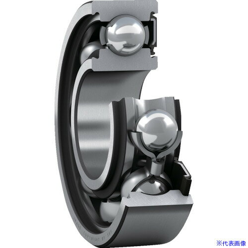 オレンジブック トラスコ中山　TRUSCOSKF 単列深溝玉軸受 軸受片側接触シール 内径10mmX外径26mmX幅8mm 〔品番:6000RSH〕[ 注番:3881590]特長●軸受片側の接触シールにより、一方向からの防塵性を大幅に向上し...