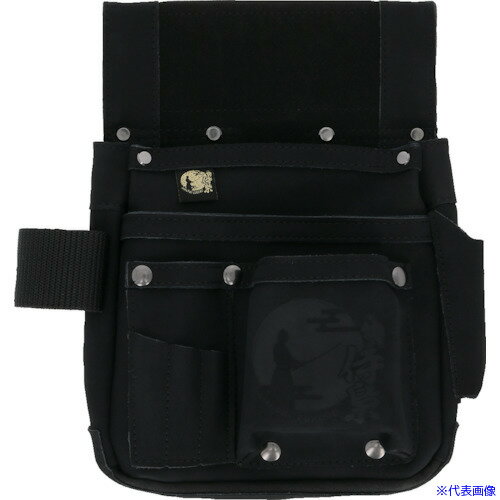 オレンジブック トラスコ中山　TRUSCO侍BLACK 釘袋 リング付SRBF−3 〔品番:806024103〕[ 注番:3885068]特長●侍ブラックとふくろ倶楽部のコラボ商品です。●牛の表皮仕様、非常に軽量で強度もあります。仕様●色：...