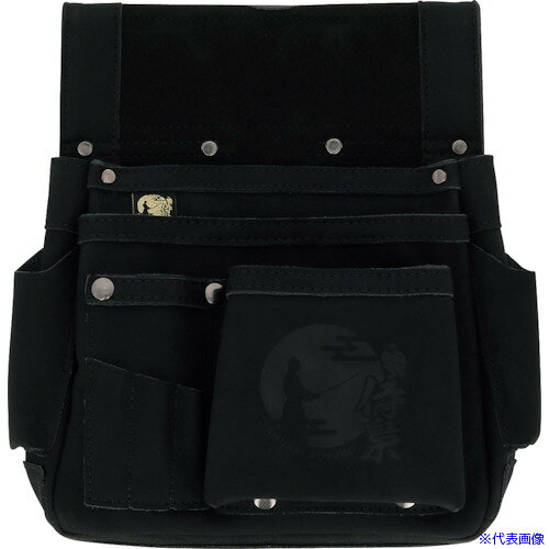 オレンジブック トラスコ中山　TRUSCO侍BLACK 釘袋 カッター差し付SRBF−2 〔品番:806024102〕[ 注番:3885069]特長●侍ブラックとふくろ倶楽部のコラボ商品です。●牛の表皮仕様、非常に軽量で強度もあります。仕様...