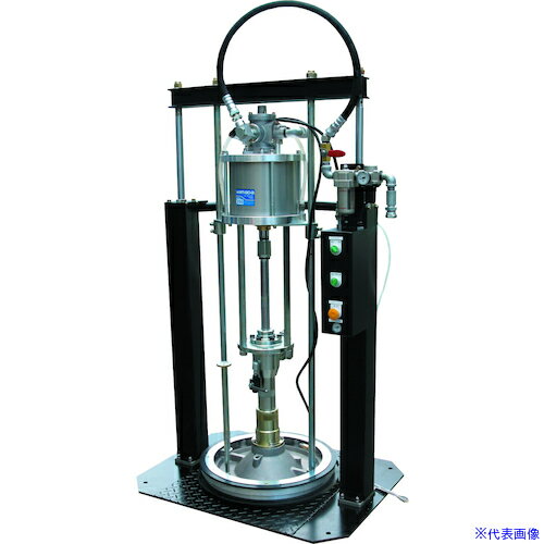 オレンジブック トラスコ中山　TRUSCOヤマダ SR250型40:1ドラムポンプユニット 〔品番:SR250P40DWAL〕[ 注番:3897408]特長●エア駆動式加圧リフトにより、安定的に高粘度材料を移送することができる、200Lドラ...