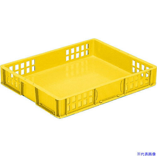 オレンジブック トラスコ中山　TRUSCOサンコー コンテナ サンテナーB#17FC(BM)イエロー 101718 〔品番:10171800YEMOR〕[ 注番:3914141]特長●底面アミ目、側面ベタ目のスタッキングコンテナーです。仕様...
