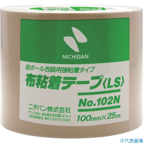 オレンジブック トラスコ中山　TRUSCOニチバン 布粘着テープ102N黄土−100 100mmX25m 〔品番:102N7100〕[ 注番:3919919]特長●強粘着で抜群の保持力です。●巻戻しが軽いため作業効率が良く手切れ性も優れてい...