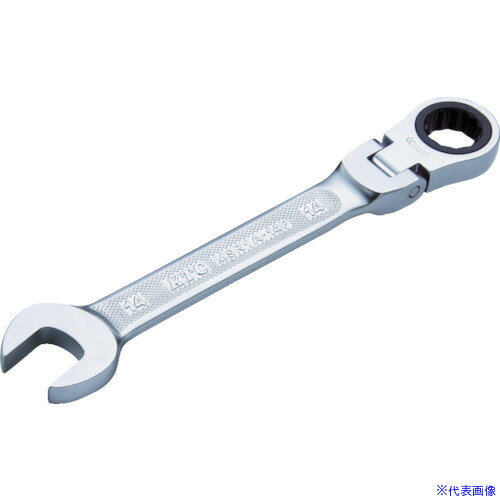 オレンジブック トラスコ中山　TRUSCOKTC ラチェットコンビネーションレンチ(首振りタイプ) 17mm 〔品番:MSR1A17F〕[ 注番:3921387]特長●ラチェットめがね部の振れ角は片側約90°あり、作業性に優れています。●送...