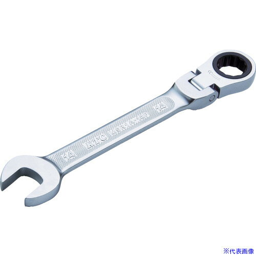オレンジブック トラスコ中山　TRUSCOKTC ラチェットコンビネーションレンチ(首振りタイプ) 19mm 〔品番:MSR1A19F〕[ 注番:3921417]特長●ラチェットめがね部の振れ角は片側約90°あり、作業性に優れています。●送...