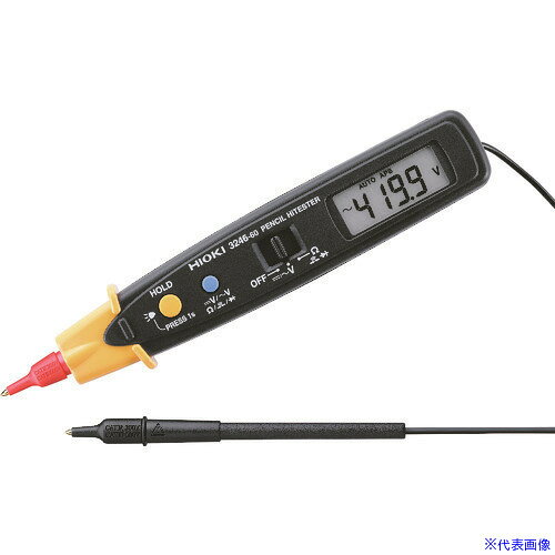 オレンジブック トラスコ中山　TRUSCOHIOKI ペンシルテスタ 3246−60 〔品番:324660〕[ 注番:3925145]特長●テストリードと本体が一体になったペンシル形のデジタルマルチメーターです。●測定箇所を照らすペンライト...