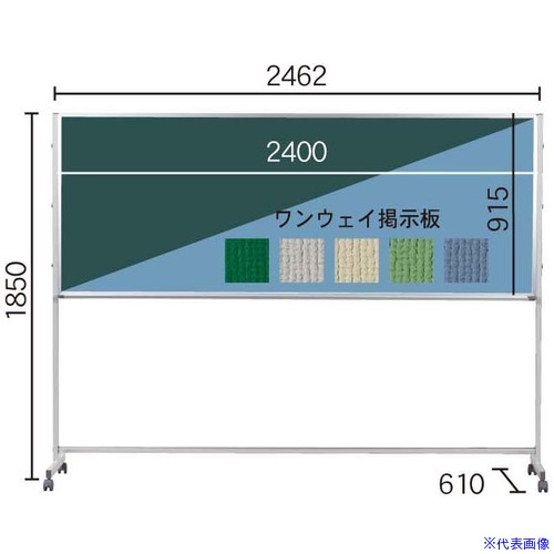 オレンジブック トラスコ中山　TRUSCO馬印 スチールグリーン/掲示板 Pシリーズ脚付 〔品番:PTSK308〕[ 注番:3929243]特長●安全を考慮したプラスチックコーナーパーツと30ミリ厚4面溝付オリジナルアルミ枠で大型サイズに対...
