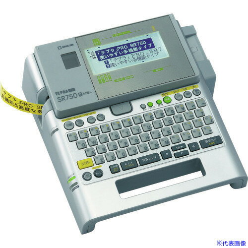 オレンジブック トラスコ中山　TRUSCOキングジム テプラPRO SR750 〔品番:SR750〕[ 注番:3936023]特長●バックライト付大型液晶です。●予測入力機能付ATOK搭載です。●ハーフカット機能付オートカッターを搭載してい...