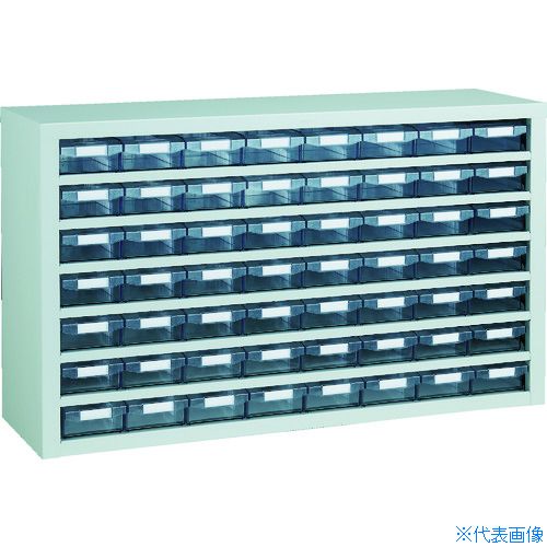 オレンジブック トラスコ中山　TRUSCOTRUSCO 引出しユニット 1037X307XH605 A1X56 W 〔品番:VA87BN〕[ 注番:3937551]特長●引き出しは透明タイプで中身が見えて仕分けに便利です。●本体は引き出しの...
