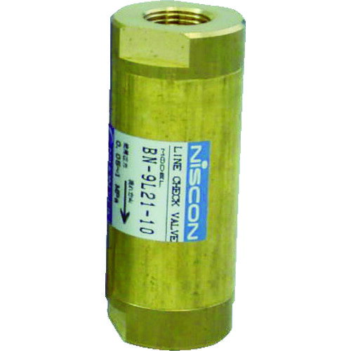 オレンジブック トラスコ中山　TRUSCO日本精器 ラインチェック弁 10A 〔品番:BN9L2110〕[ 注番:3954463]特長●有効断面積が大きいねじこみタイプの逆止弁です。●エアの逆流を防ぎます。仕様●有効断面積(［［MM2］］)...