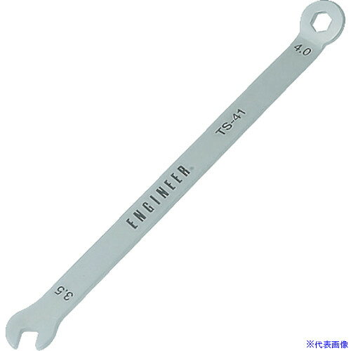 オレンジブック トラスコ中山　TRUSCOENGINEER コンビ型スパナ 6.5×7 〔品番:TS47〕[ 注番:3955648]特長●厚みがわずか1.5mmの超薄型スパナです。●めがね、スパナのコンビセットです。●ヘッドの曲り角度は30...