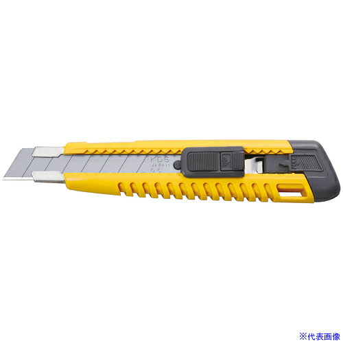 オレンジブック トラスコ中山　TRUSCOKDS カッターナイフ セフティL 黄 〔品番:L11YE〕[ 注番:3959996]特長●ベニヤ板・石こうボード・段ボール・じゅうたん・フローリングなどの厚物に最適です。●L刃タイプの標準品、万能...