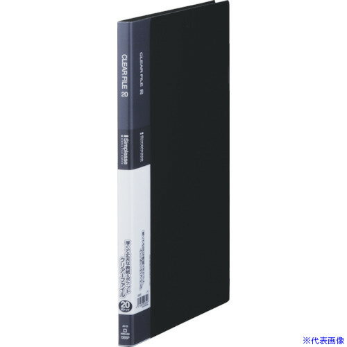 オレンジブック トラスコ中山　TRUSCOKING JIM シンプリ−ズクリア−ファイル A4タテ型 黒 20ポケット 〔品番:136SPBK〕[ 注番:3960102]特長●ページめくりがしやすい固定(溶着)式です。●ポケットは光の反射や...