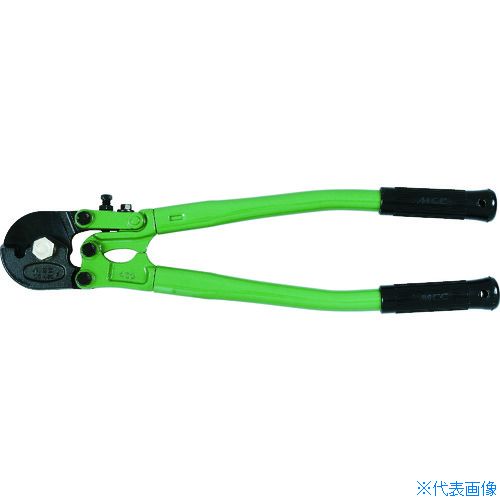 オレンジブック トラスコ中山　TRUSCOMCC ワイヤーロープカッタ 450 〔品番:WC0245〕[ 注番:3965228]特長●ワイヤロープの形状に合わせた専用設計、半円形凹みを付けた刃はワイヤロープがバラけずきれいな切り口です。用途...