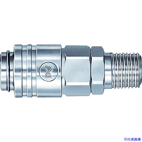 オレンジブック トラスコ中山　TRUSCO日東 スモールカプラ相手側取付サイズRc1/8(66319) 〔品番:MS10SMBRASSNBR〕[ 注番:3976165]特長●ソケットにバルブ機構を備えたスリーブ外径14mmのコンパクトタイプ...