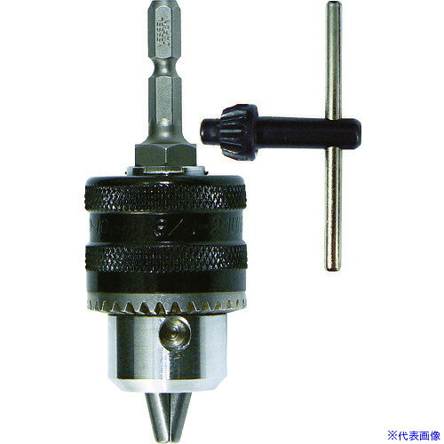 オレンジブック トラスコ中山　TRUSCOVESSEL ドリルチャック キー付タイプ No.BH-19E(口径1.0〜10) 〔品番:BH19E〕[ 注番:4005287]特長●電動ドライバーに取り付けて、穴あけ・切削・研磨作業ができます。...