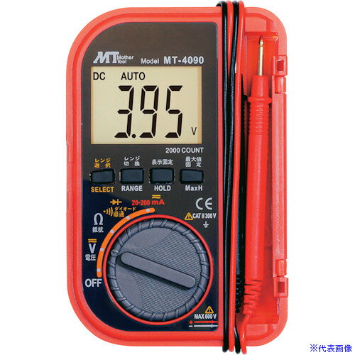 オレンジブック トラスコ中山　TRUSCOMT カード型マルチメーター 〔品番:MT4090〕[ 注番:4027260]特長●AC・DC200mAレンジ搭載のカード型マルチメーター●データホールド機能搭載●MAXホールド機能搭載●オートパワ...