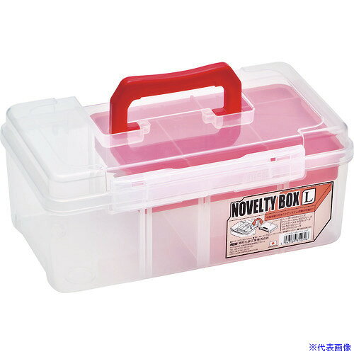 オレンジブック トラスコ中山　TRUSCOMEIHO ノベルティボックス L レッド 〔品番:NBLR〕[ 注番:4028783]特長●カッターナイフやドライバーなど、ちょっとしたライトツール入れに最適です。●中皿は取り外し可です。仕様●色...