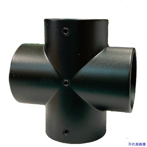 オレンジブック トラスコ中山　TRUSCOフジテック DCクロス(ネジ付)25 ブラック 〔品番:28509〕[ 注番:4030134]特長仕様●適合パイプ径(mm)：25仕様2●パイプ回転防止用のイモネジ付材質/仕上セット内容/付属品注意...