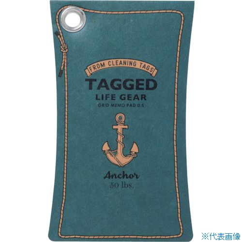 オレンジブック トラスコ中山　TRUSCOTAGGED タグドライフギア藍色 Sアンカー 〔品番:TALG1257S〕[ 注番:4030172]特長●洗えるほど丈夫な紙「耐洗紙」を使用したメモ帳です。●アウトドアなど屋外での使用また防災用と...