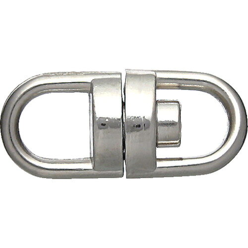 オレンジブック トラスコ中山　TRUSCOニッサチェイン ニッケル回転カン 28mm (1個入) 〔品番:P180〕[ 注番:4056744]特長●本体が回転しチェーンやワイヤのねじれを防ぎます。用途●チェーンやワイヤロープのより戻し金具。...