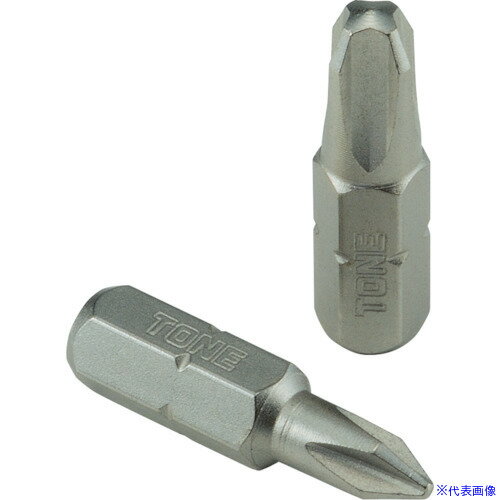 オレンジブック トラスコ中山　TRUSCOTONE オフセット式ラチェットドライバー ドライバービット 先端規格(+)No.2 〔品番:BTP2S〕[ 注番:4057597]特長●差込角6.35mmのドライバービットになります。仕様●刃先：...