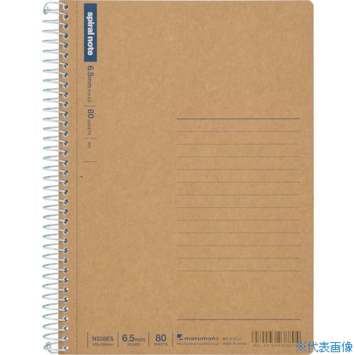 オレンジブック トラスコ中山　TRUSCOmaruman B6 スパイラルノート 横罫80枚 〔品番:N238ES〕[ 注番:4057751]特長●心地よい書き味が定評のマルマン国産筆記用紙です。仕様●用紙サイズ：B6●中紙(枚)：80仕様...