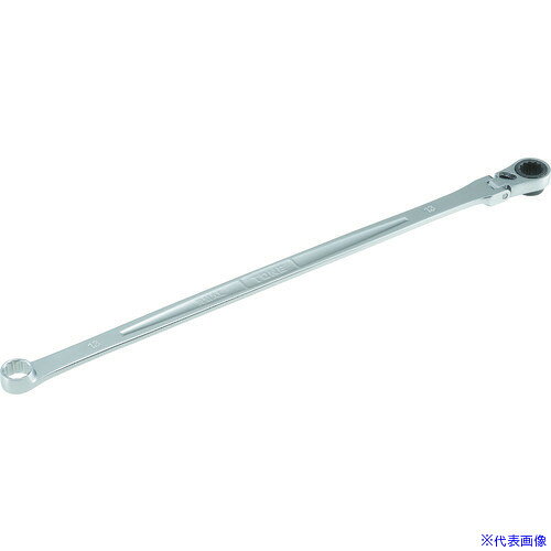 オレンジブック トラスコ中山　TRUSCOTONE 超ロング首振ラチェットめがねレンチ 13mm 〔品番:RMA13L〕[ 注番:4057856]特長●超ロングサイズのため奥深い箇所の作業に最適です。●めがね側で高トルク作業を行い、首振機構...