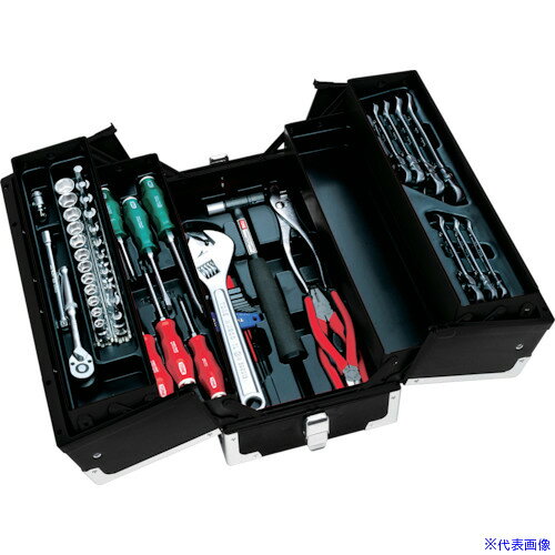 オレンジブック トラスコ中山　TRUSCOTONE 整備用工具セット TSH330ツールセット 54点セット マットブラック 〔品番:TSH330BK〕[ 注番:4057970]特長●産業機械、自動車整備向けとして工具を厳選し、ソケットホル...
