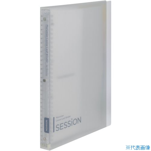 オレンジブック トラスコ中山　TRUSCOmaruman A4 バインダー セッション クリア 〔品番:F58498〕[ 注番:4060901]特長●大きく書きたい、1冊にまとめたい人におすすめです。仕様●用紙サイズ：A4●穴数(個)：30...