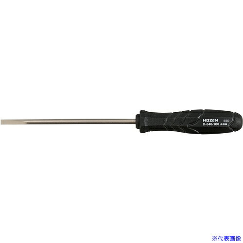 オレンジブック トラスコ中山　TRUSCOHOZAN マイナスドライバー 〔品番:D640100〕[ 注番:4074009]特長●奥まった所のねじに最適な、ひとまわり細い軸を採用しています。●D−630−100は第1／2種電気工事士技能試験...