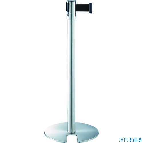 オレンジブック トラスコ中山　TRUSCOコンドル ガイドポール IB−90(ステンレス) ベルト黒 〔品番:YG24CSAB〕[ 注番:4096312]特長●床面保護ラバー付ベルトパーテーションです。●スタッキング式なので収納時に余分なス...