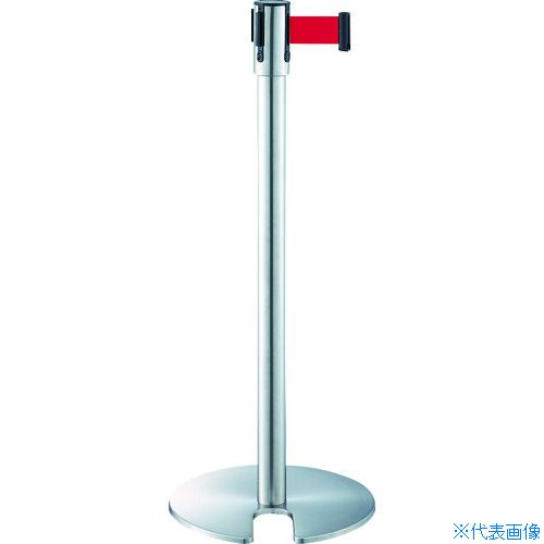 オレンジブック トラスコ中山　TRUSCOコンドル ガイドポール IB−90(ステンレス) ベルト赤 〔品番:YG24CSAR〕[ 注番:4096339]特長●床面保護ラバー付ベルトパーテーションです。●スタッキング式なので収納時に余分なス...