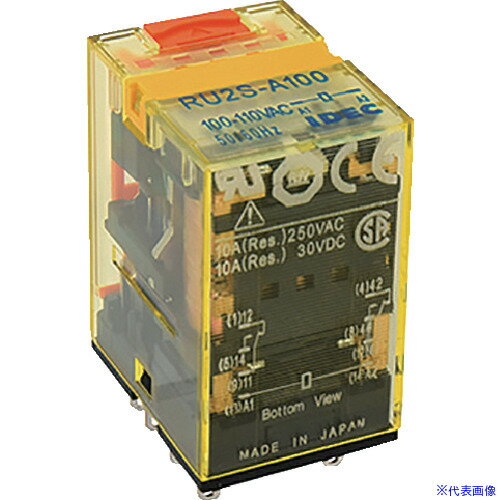 オレンジブック トラスコ中山　TRUSCOIDEC ユニバーサルリレー 〔品番:RU2SCA100〕[ 注番:4105258]特長●RUシリーズユニバーサルリレーです。●リード線フリー、カドミウムフリーをはじめ、環境にも配慮したリレーです。...