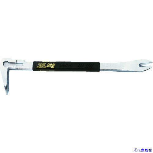 オレンジブック トラスコ中山　TRUSCODOGYU グリップライトSバール280mm 〔品番:01911〕[ 注番:4115473]特長●グリップがついており握りやすく全体的に軽量化されています。用途●釘抜き、テコ作業に。仕様●全長(mm...