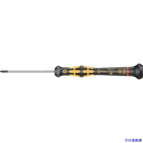 オレンジブック トラスコ中山　TRUSCOWera(ヴェラ) 1550PH ESD静電マイクロドライバー +00 〔品番:030110〕[ 注番:4117638]特長●トルクが確実に伝わるエルゴノミックハンドルを採用しています。●刃先はブラ...