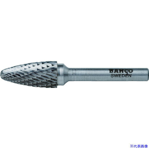 オレンジブック トラスコ中山　TRUSCOBAHCO 超硬バー 先丸トンガリ ダブルカット 刃径12mm 〔品番:BAHF1225M06X〕[ 注番:4135199]特長●硬度HRC67までの材料の切削が可能です。●ヘッド部硬度はおよそ15...