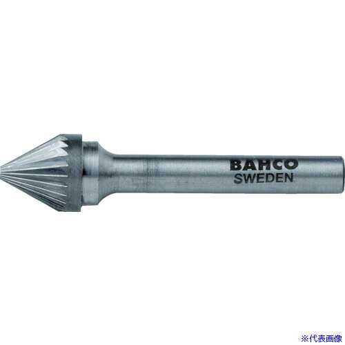オレンジブック トラスコ中山　TRUSCOBAHCO 超硬バー 円錐60° シングルカット 刃径6×刃長4mm 〔品番:BAHJ0604M06〕[ 注番:4135491]特長●硬度HRC67までの材料の切削が可能です。●ヘッド部硬度はおよそ...