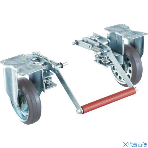 オレンジブック トラスコ中山　TRUSCOTRUSCO プレス製台車 ドンキーカート200番用 ブレーキ固定車輪付 〔品番:200NKB〕[ 注番:4145135]特長●オプションブレーキには固定キャスターが含まれています。●キャスターと一...