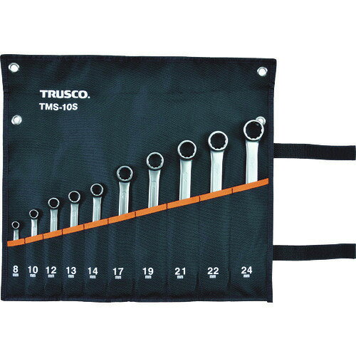 オレンジブック トラスコ中山　TRUSCOTRUSCO コンビネーションスパナ(スタンダード) セット (10本組) 〔品番:TMS10S〕[ 注番:4160525]特長●仕上面は美しく、肌触りがよく重量感があります。仕様●セット内容(mm...