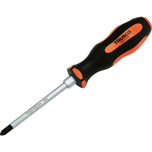 オレンジブック トラスコ中山　TRUSCOTRUSCO 貫通ドライバー(マグネット入り) (+NO.2X100mm) 〔品番:TKD2100〕[ 注番:4162889]特長●滑りにくい人間工学デザイングリップを採用しています。●ボルスター機...