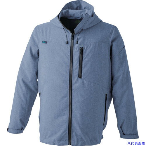 オレンジブック トラスコ中山　TRUSCOCHUSAN WZ・メランジフードジャケット 杢コン M 〔品番:1868120M〕[ 注番:4166079]特長●使い勝手の良いフードベストを新たにリリース。●最薄手の杢調タテスジがクールな軽快感...