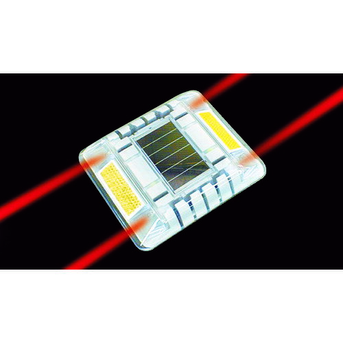 オレンジブック トラスコ中山　TRUSCOCATEYE ルミナスアイ・マイティ ソーラー式点滅 両面 赤 〔品番:LE260R〕[ 注番:4174887]特長●ソーラー式のため、太陽光が当たる箇所では電池交換不要です。(約2〜3年間)●付属...