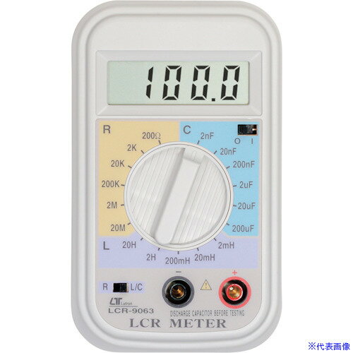 オレンジブック トラスコ中山　TRUSCOMT デジタルLCRメーター 〔品番:LCR9063〕[ 注番:4180084]特長●キャパシタンス、インダクタンス、抵抗の測定が可能●電池電圧低下表示(LO BAT)マークを表示●軽量・小型のシン...