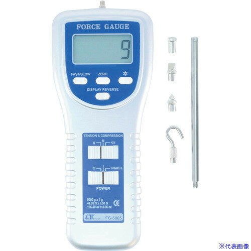 オレンジブック トラスコ中山　TRUSCOMT デジタルフォースゲージ 〔品番:FG5005〕[ 注番:4180088]特長●引張・圧縮共に測定可能なフォースゲージ●測定単位切替え可能（g、N、oz）●最大測定値を固定するピークホールド機能...