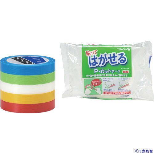 オレンジブック トラスコ中山　TRUSCOTERAOKA P−カットテープ NO.4142 赤 18mmX25M 〔品番:4142R18X25〕[ 注番:4196261]特長●手で簡単に切れ、糊残りが少ないです。●薄くてコンパクトです。●巻...